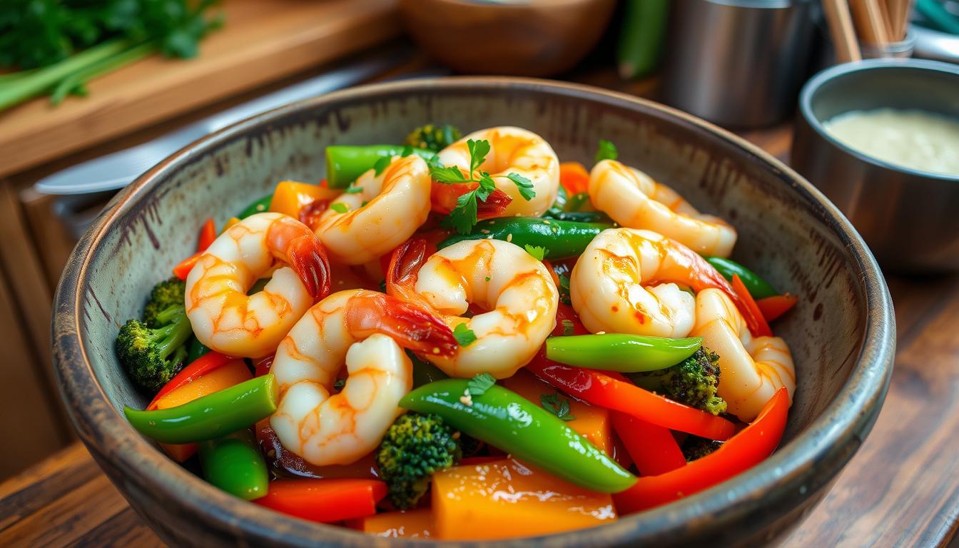 Fibromyalgia Recipe Shrimp and Vegetable Stir-Fry