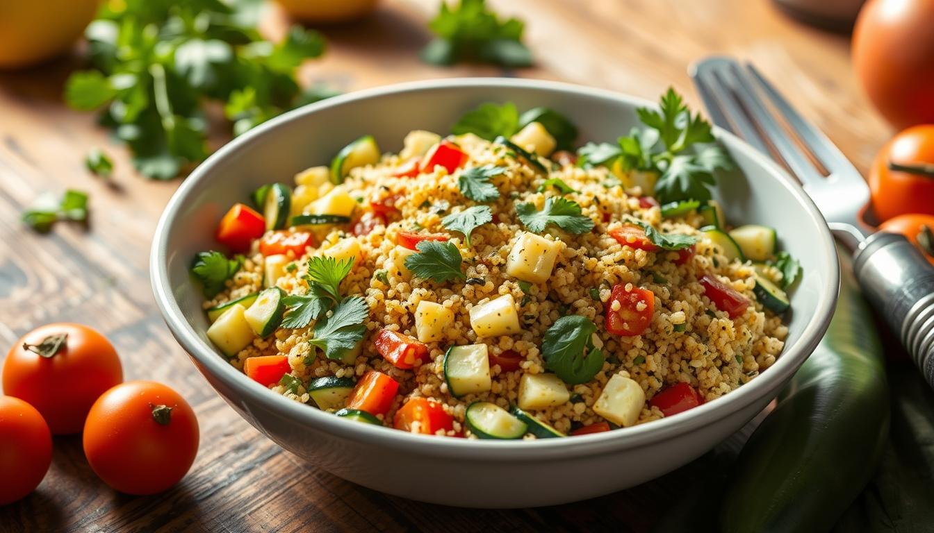 Fibromyalgia Recipe Chicken Zucchini Stir-Fry with Quinoa