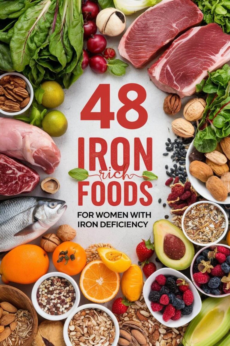 48 Iron Rich Foods for Women with Iron Deficiency